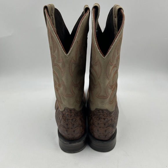 Shoes | Cavenders Mens 115d Antique Cognac Hornback Alligator Print ...